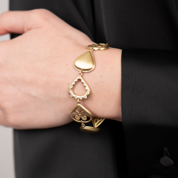 Pre-Owned Elizabeth Rand Diamond Link Bracelet | STORE 5a Luxury ...